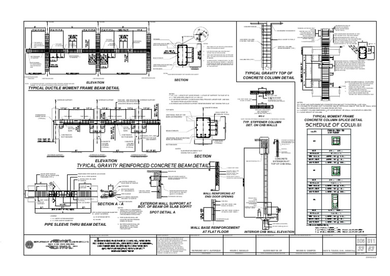 Schedule of Column | PDF | Beam (Structure) | Architectural Elements