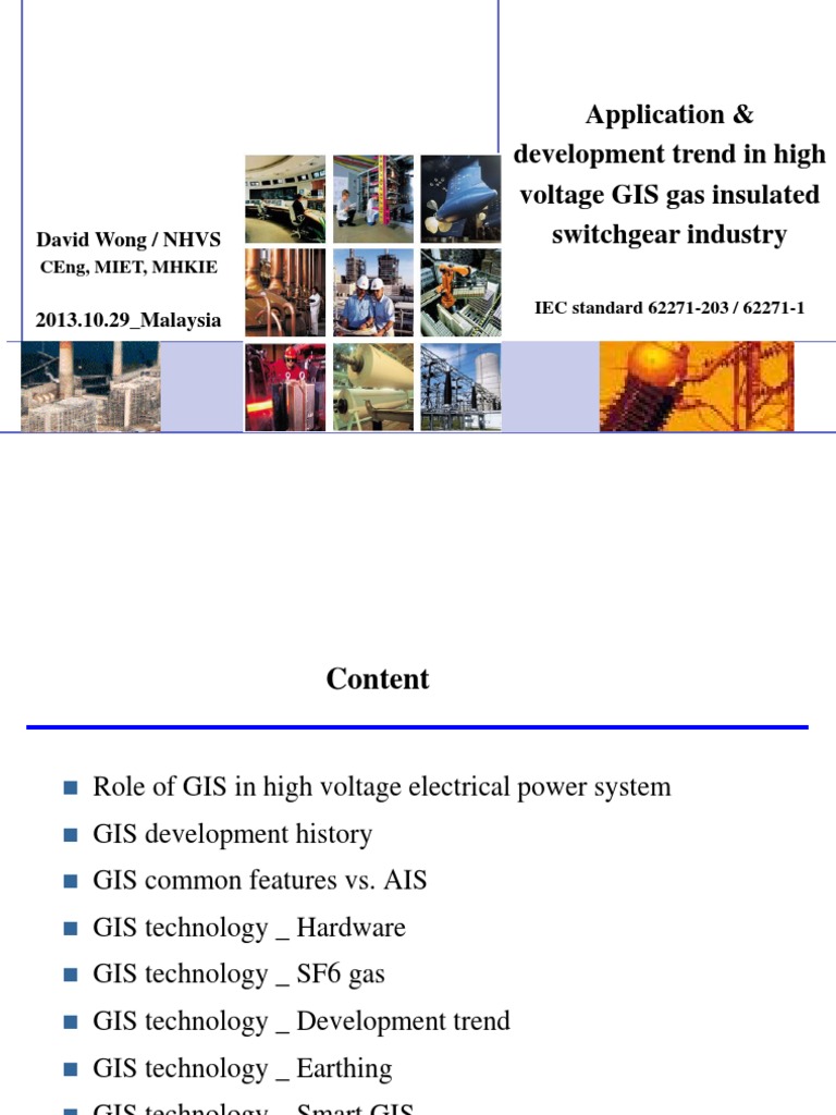 High Voltage GIS Switchgear Trends | PDF