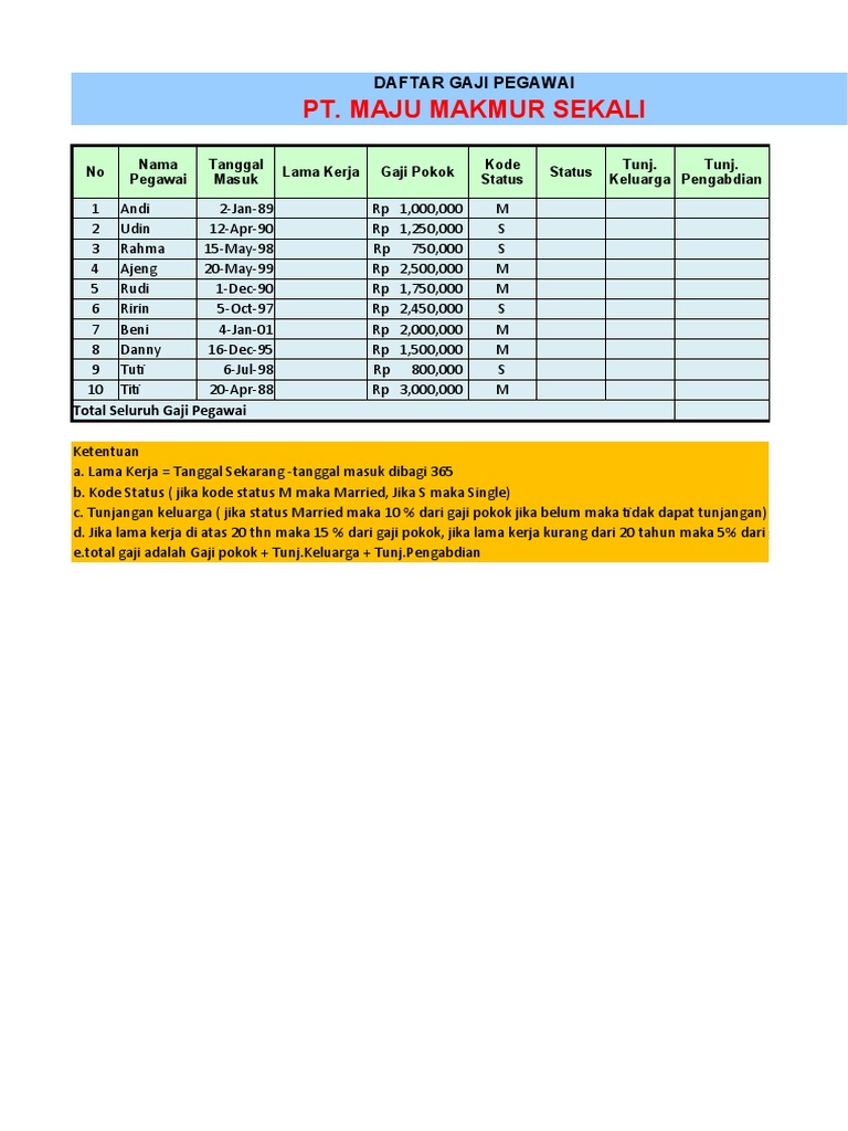 Latihan Excel 2 If | PDF