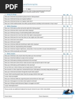 Sleep: Child's Habits Questionnaire (CSHQ) | PDF | Sleep ...