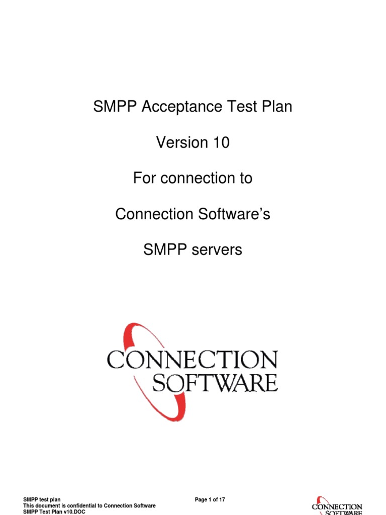 SMPP Test Plan v10 | PDF | Telecommunications | Digital Technology