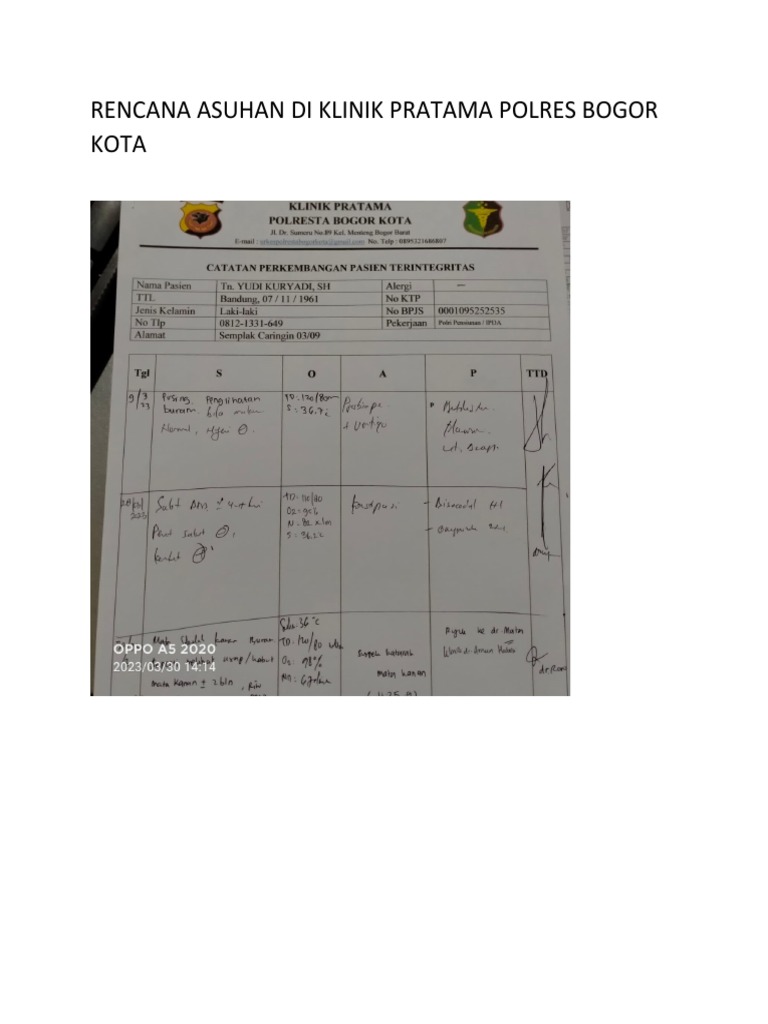 PKP 5 bukti rencana asuhan oleh ppa | PDF