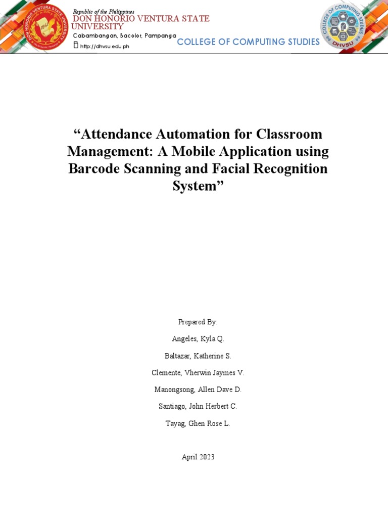 Attendance Automation For Classroom Management - A Mobile Application ...