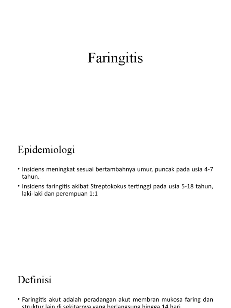 Faringitis | PDF