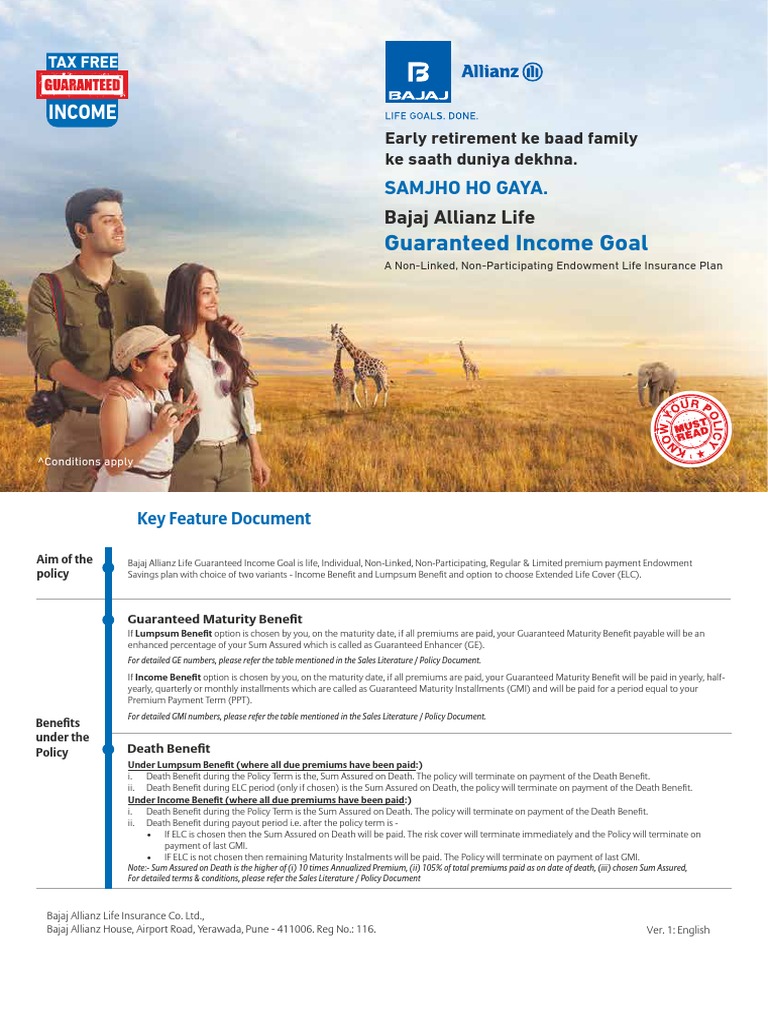 Guaranteed Income Goal | PDF | Life Insurance | Insurance