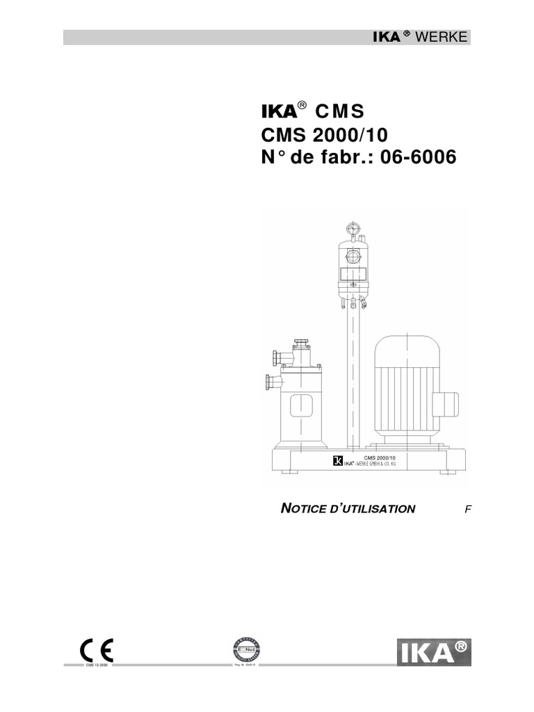 06-6006 - Instructions de Service IKA FR | PDF | Technologie et ingénierie