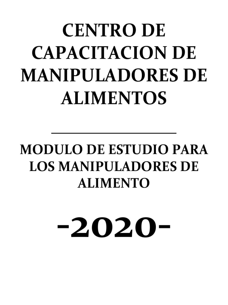 Centro de Capacitacion de Manipuladores de Alimentos | PDF Centro de Capacitacion de Manipuladores de Alimentos | PDF
