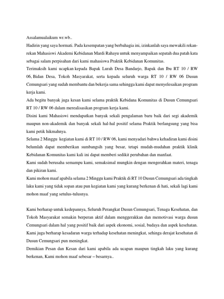 Kesan Pesan Komunitas | PDF