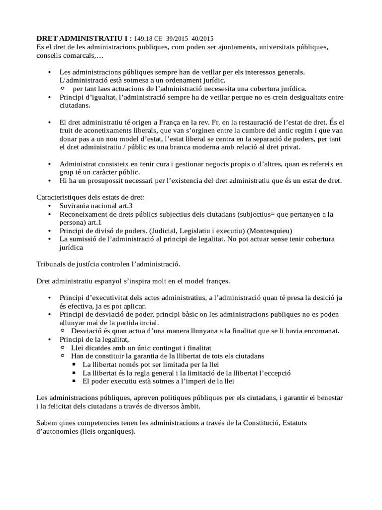 Apunts Administratiu | PDF