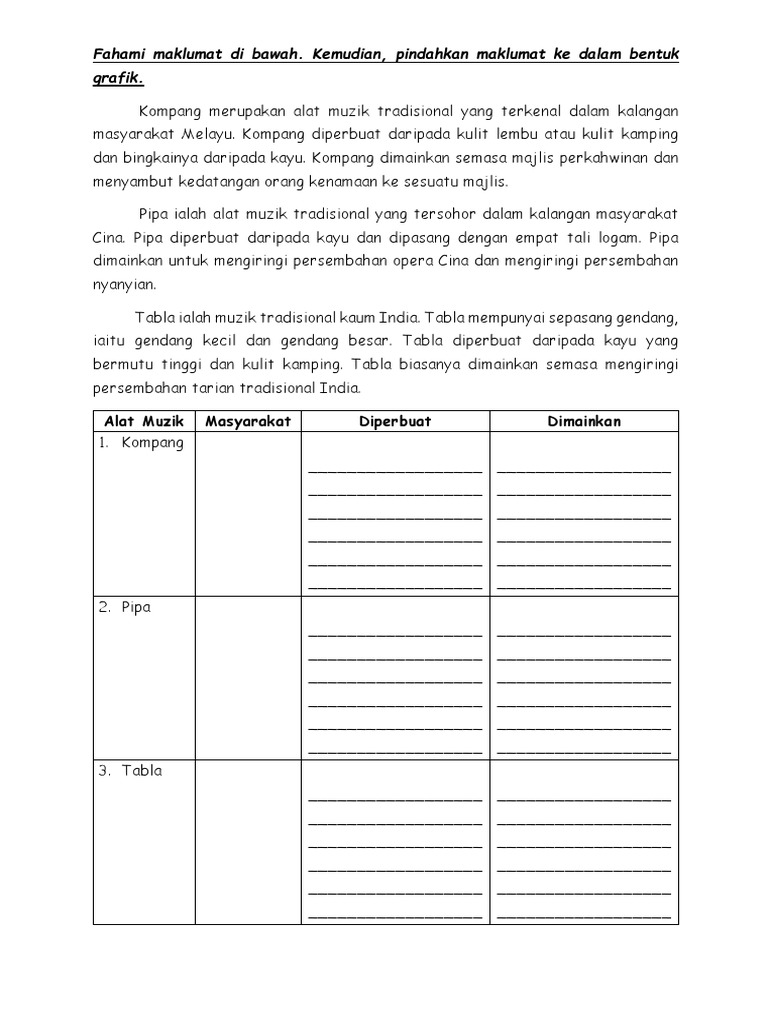 Bahagian B Tahun 4 Tema 456 | PDF