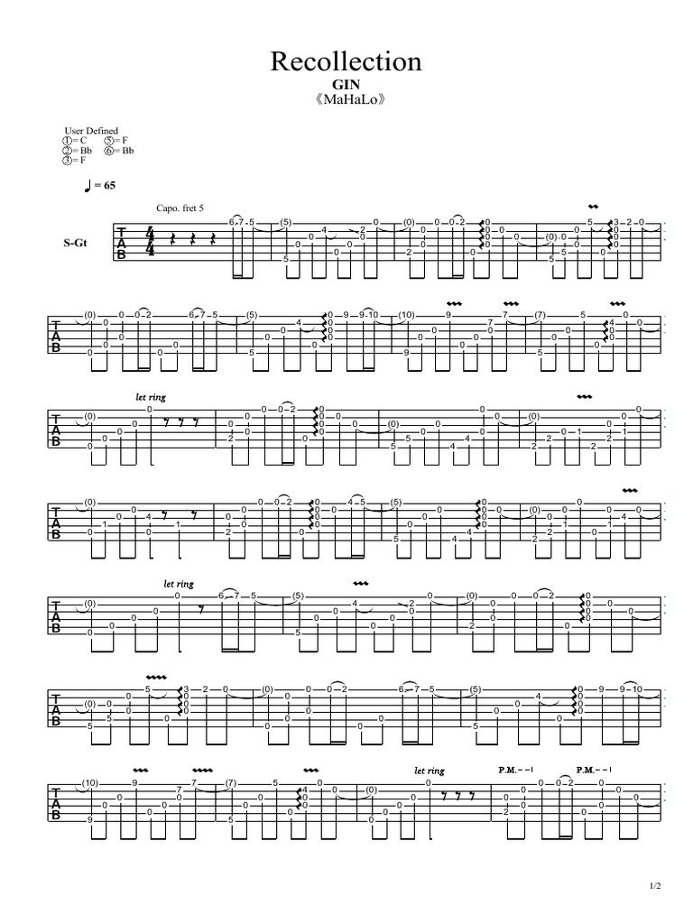 Recollection | PDF | Guitars | Irish Musical Instruments