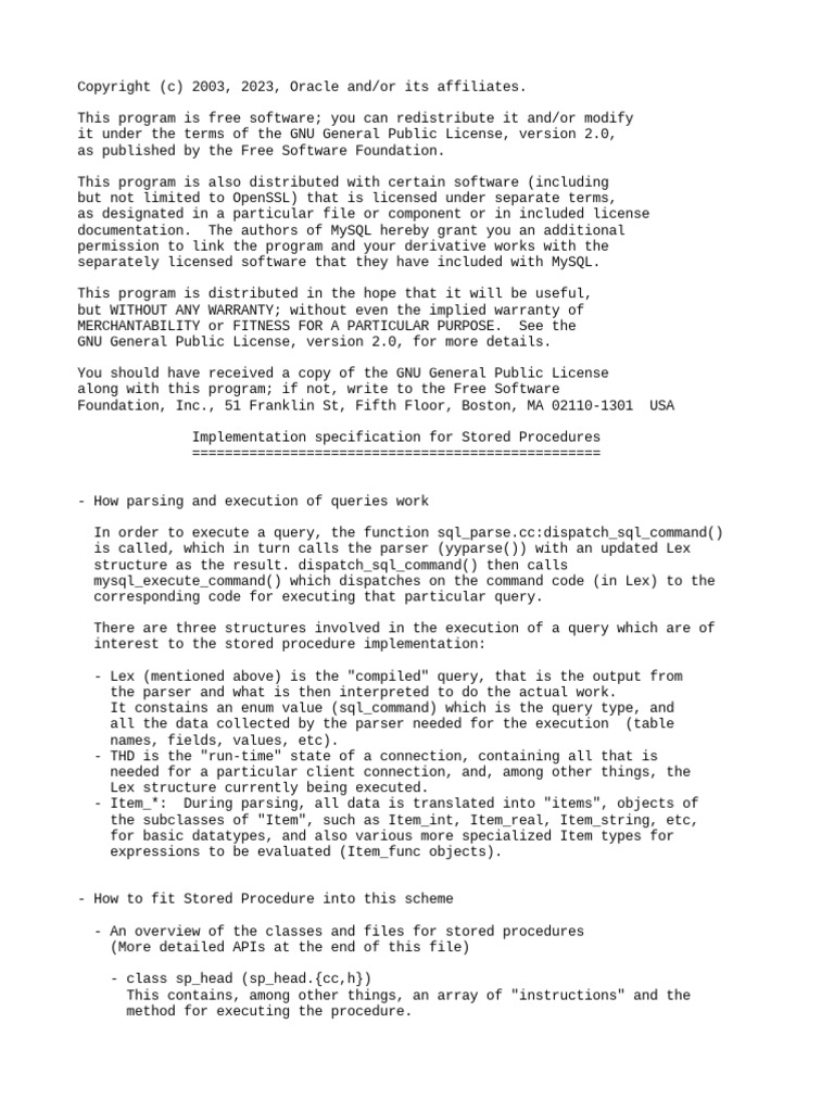 SP Imp Spec | PDF | Parameter (Computer Programming) | Parsing