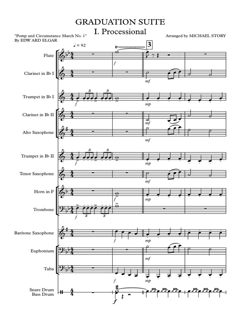 Graduation Suite Score and Parts | PDF | Échecs | Ensemble de musique ...