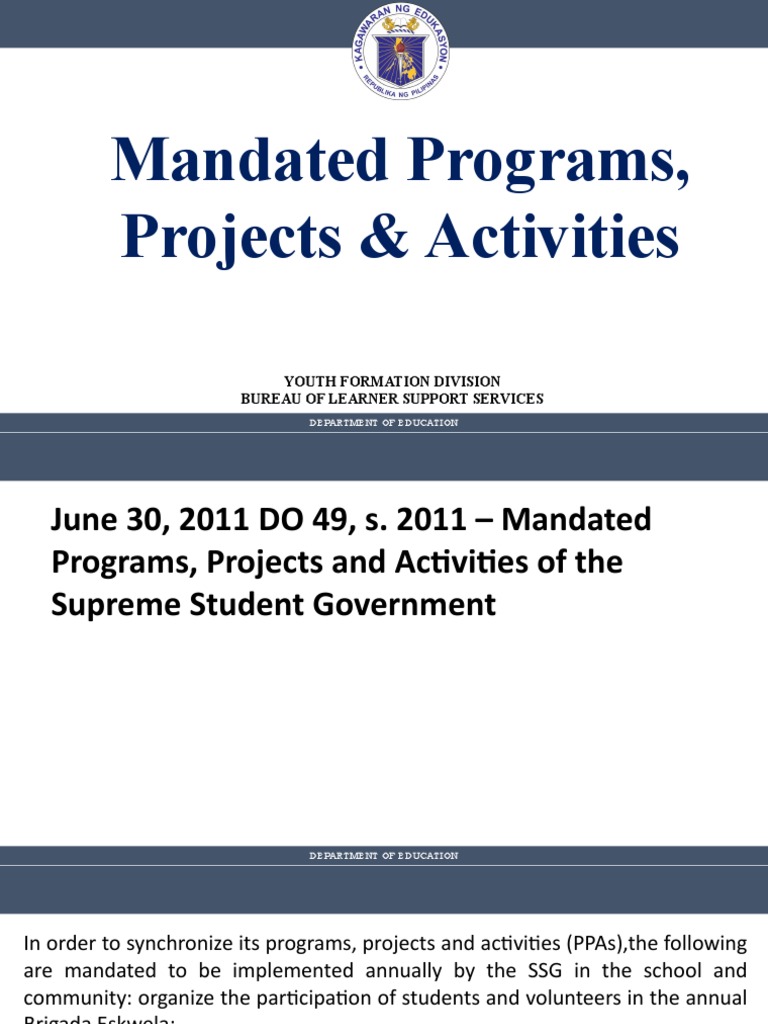 Mandated PPAs & Action Plan | PDF