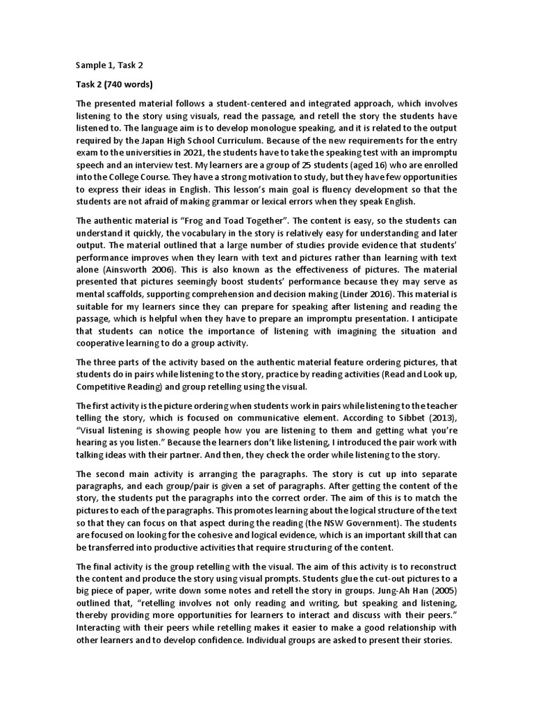 CertPT Task 2 Sample | PDF | Reading Comprehension | Learning