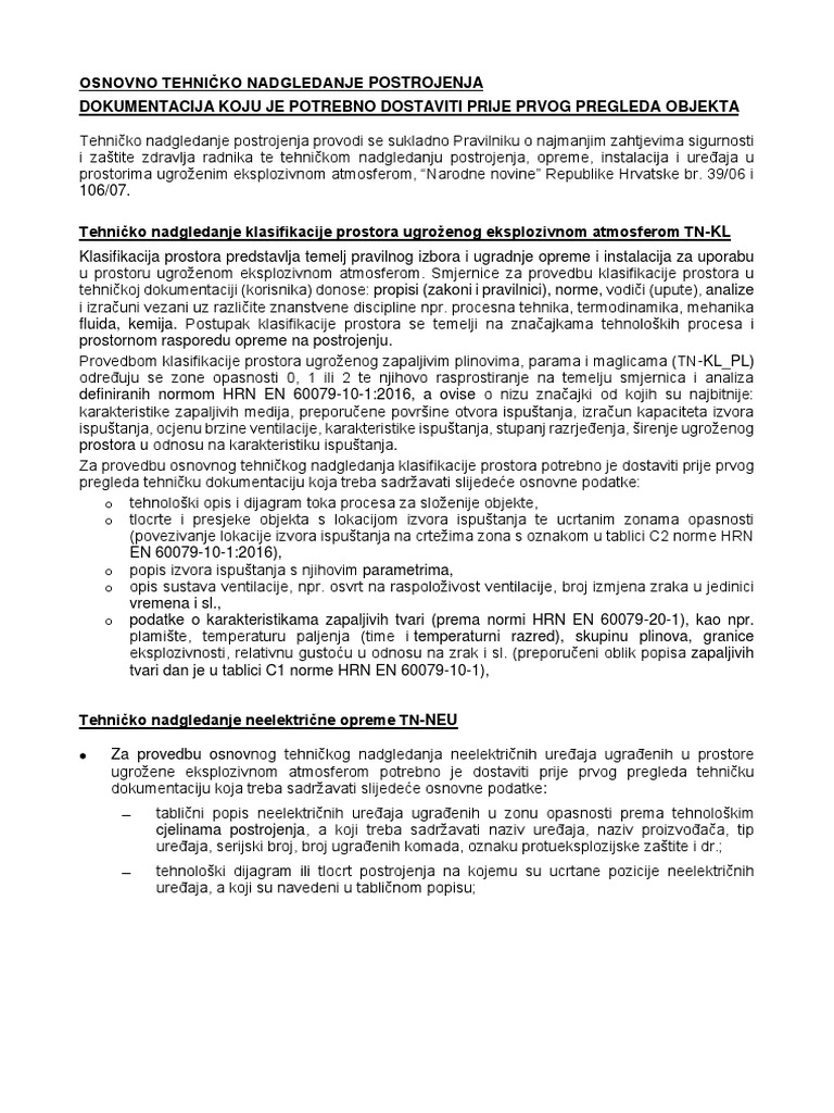 Dokumentacija Potrebna Za Osnovni Pregled Objekta | PDF