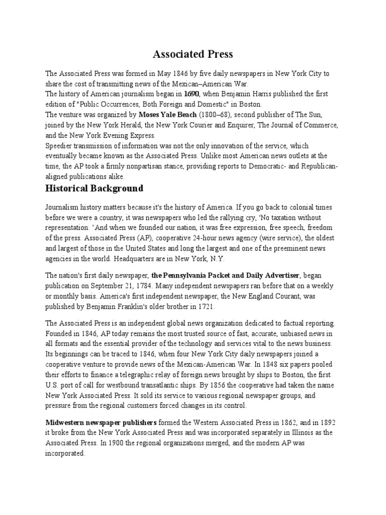 Associated Press | PDF | Associated Press | News