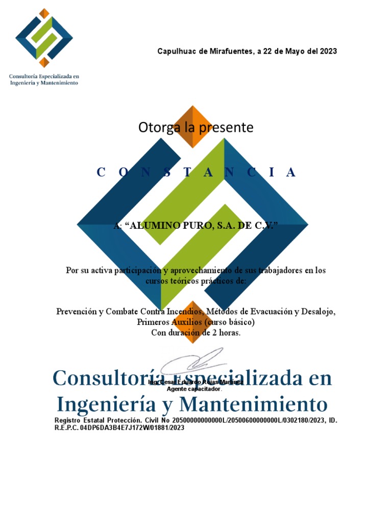 Constancias de Capacitación | PDF | Ciencias sociales | Ciencia y matemáticas