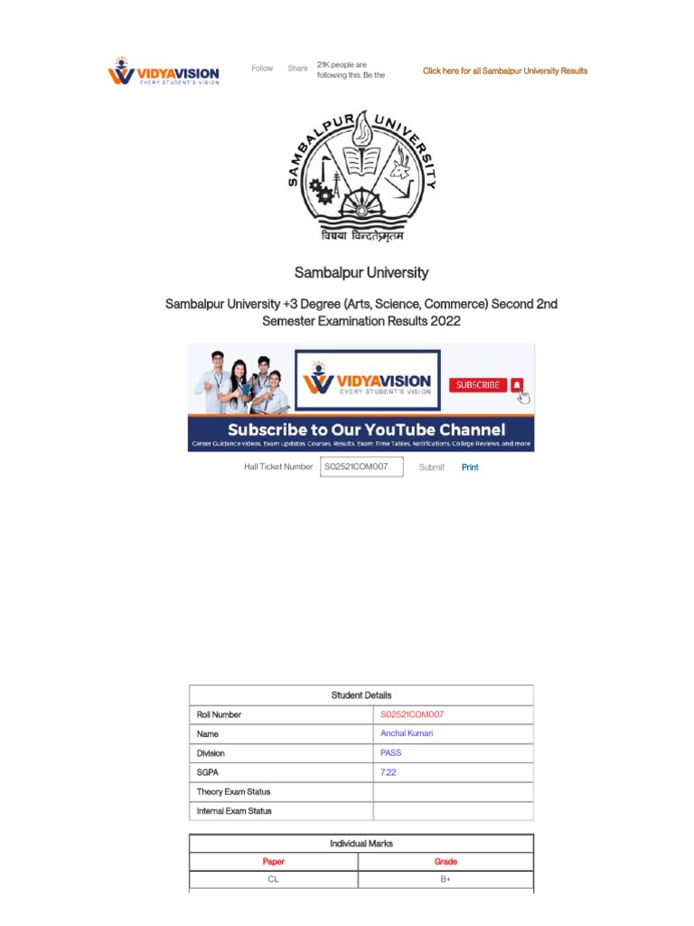 2nd Sem Results | PDF