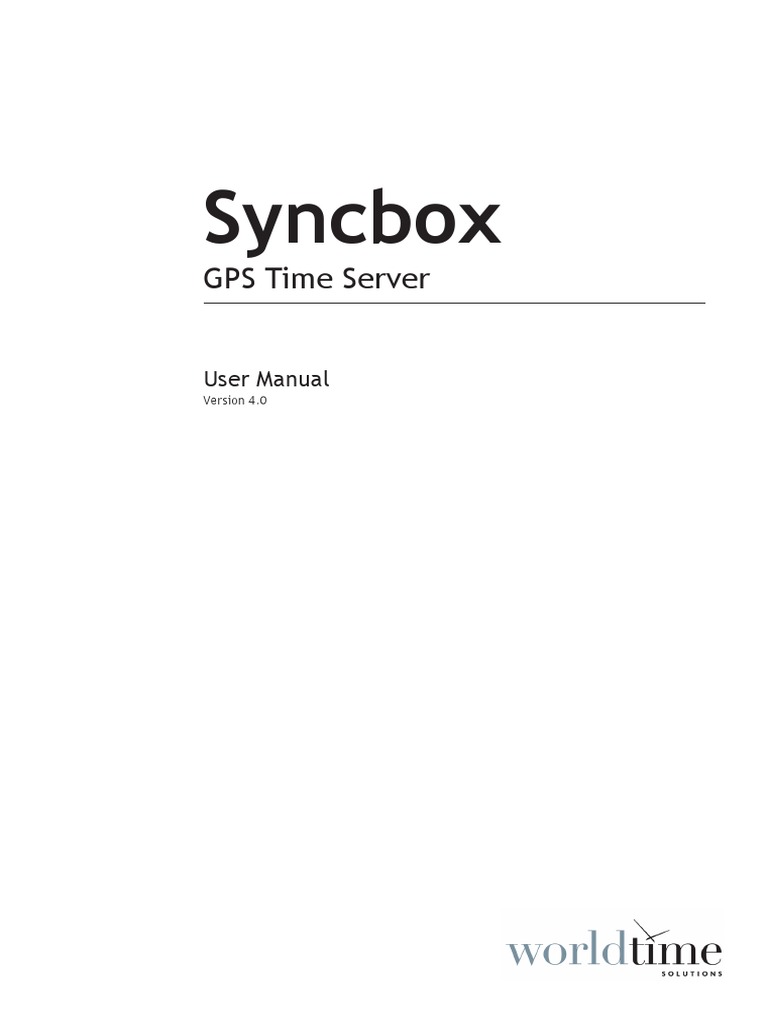 Syncbox User Manual 4-0 Eng | PDF | Ip Address | Information And Communications Technology