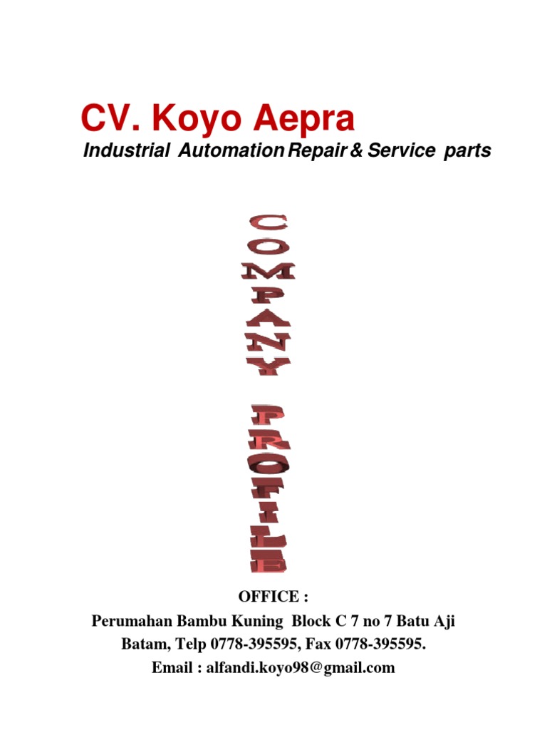 Company Profile Repair - CV. Koyo Aepra | PDF | Power Inverter | Printed Circuit Board