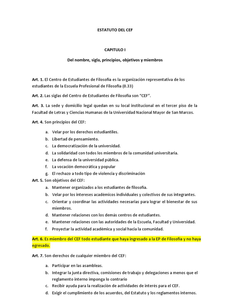 Estatuto Del Cef | PDF | Asamblea General de las Naciones Unidas ...