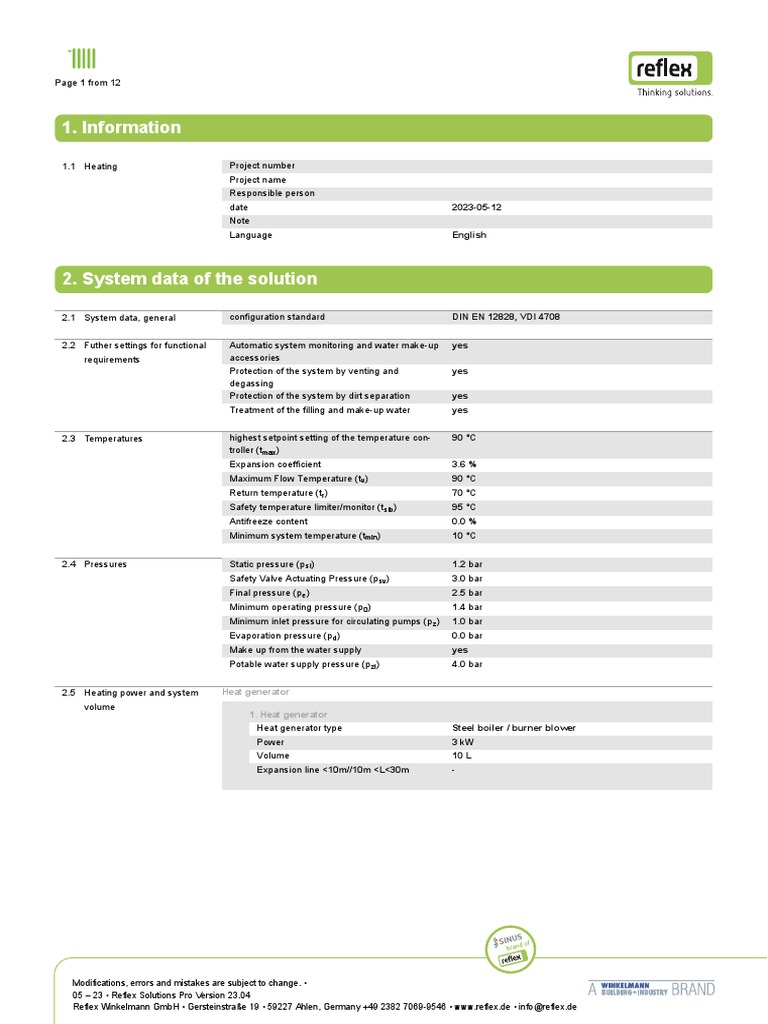 RSP - Datasheet - Vas Expansiune Apă Caldă | PDF | Valve | Water