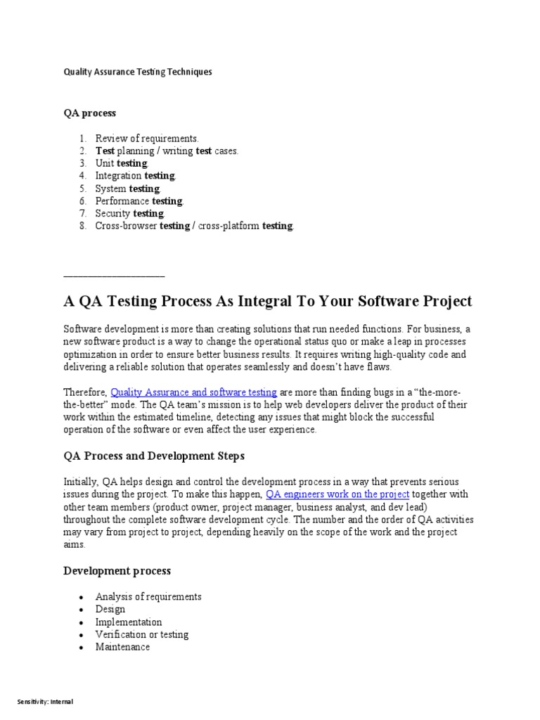 Software QA Testing Essentials | PDF | Software Testing | Quality Assurance