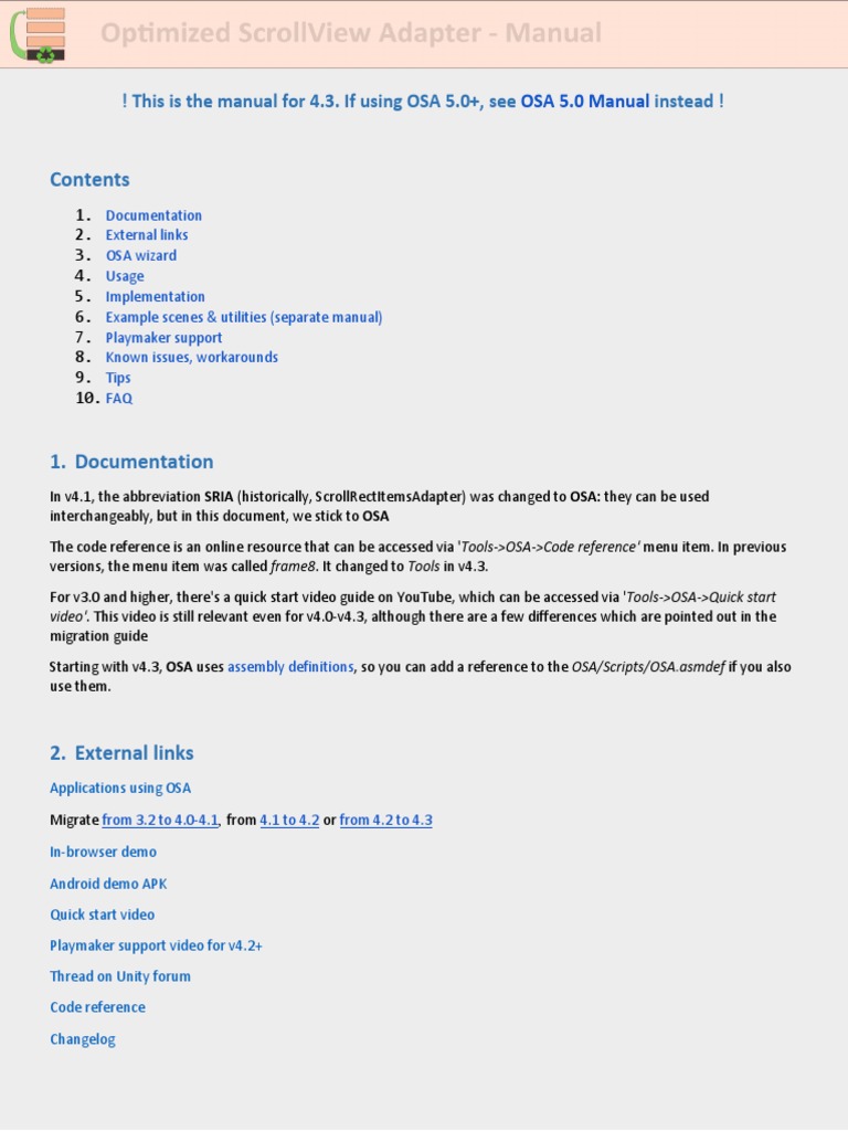 OSA 4.3 Manual | PDF | Android (Operating System) | Computer File