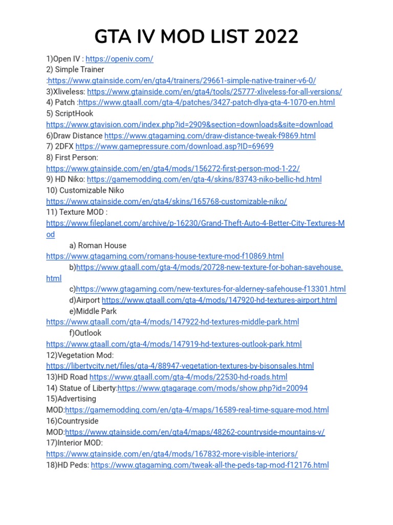 GTA 4 Definitive Edition | PDF