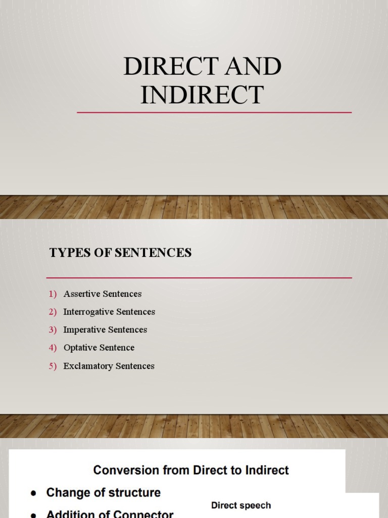 Mastering Direct to Indirect Speech | PDF | Verb | Human Communication