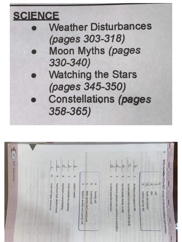 Science Pointers to Review | PDF
