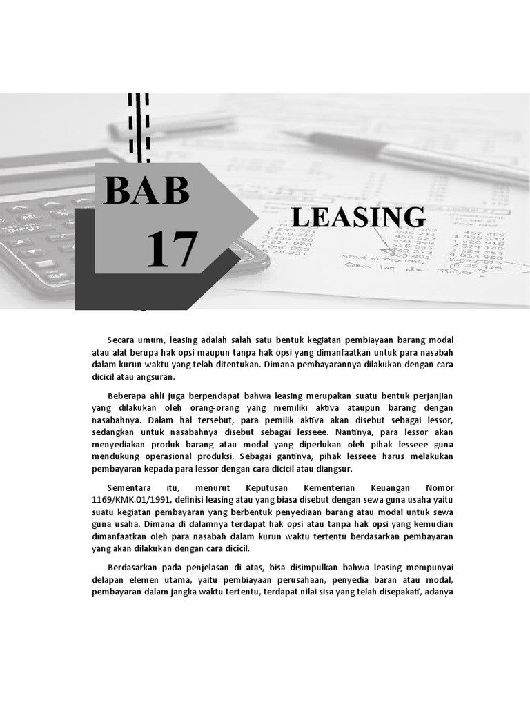 Panduan Lengkap Tentang Leasing | PDF | Pengelolaan Keuangan & Uang