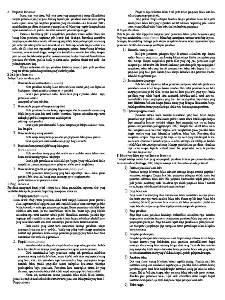 Pengertian Persediaan | PDF