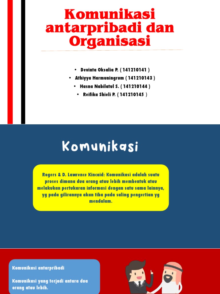 Komunikasi Antarpribadi Dan Organisasi | PDF