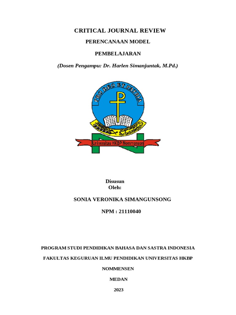 CJR Perencanaan Model | PDF