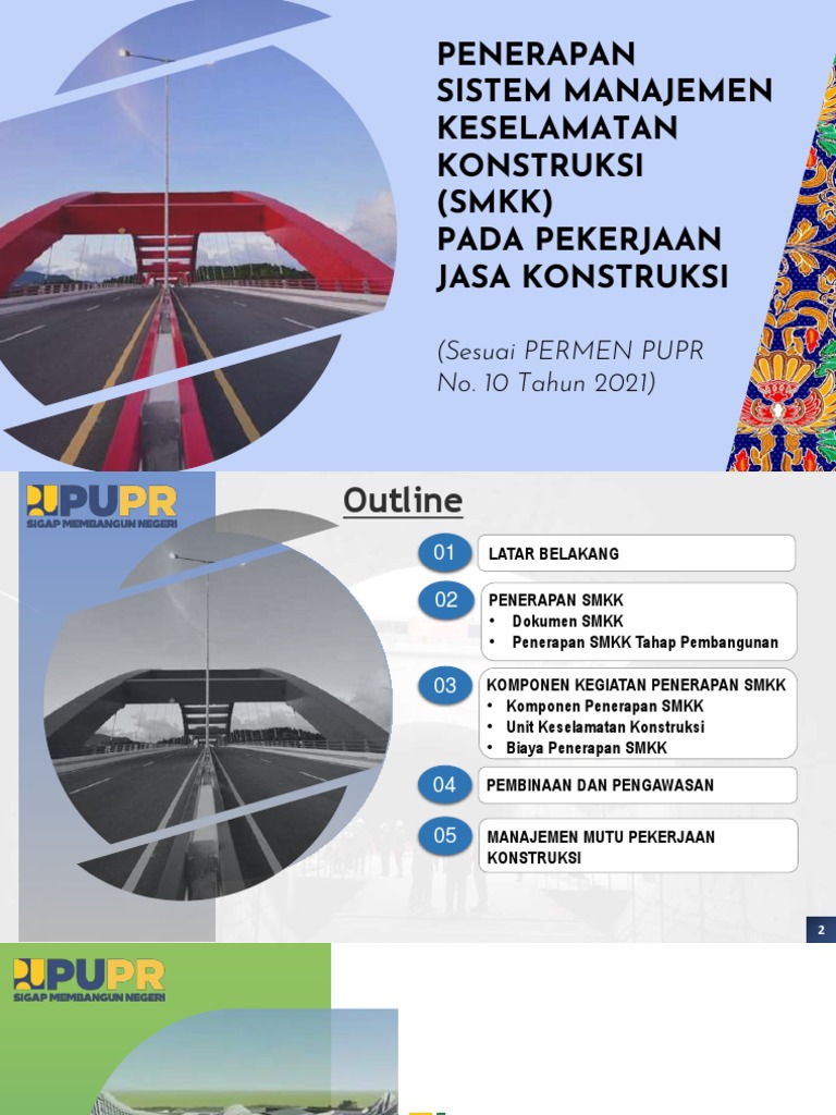 Penerapan Sistem Manajemen Keselamatan Konstruksi SMKK Pada Pekerjaan | PDF