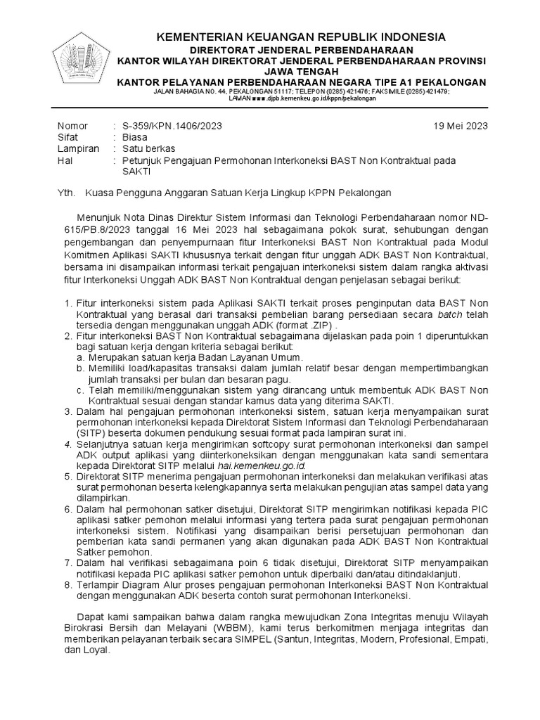 Petunjuk Pengajuan Permohonan Interkoneksi BAST Non Kontraktual Pada ...