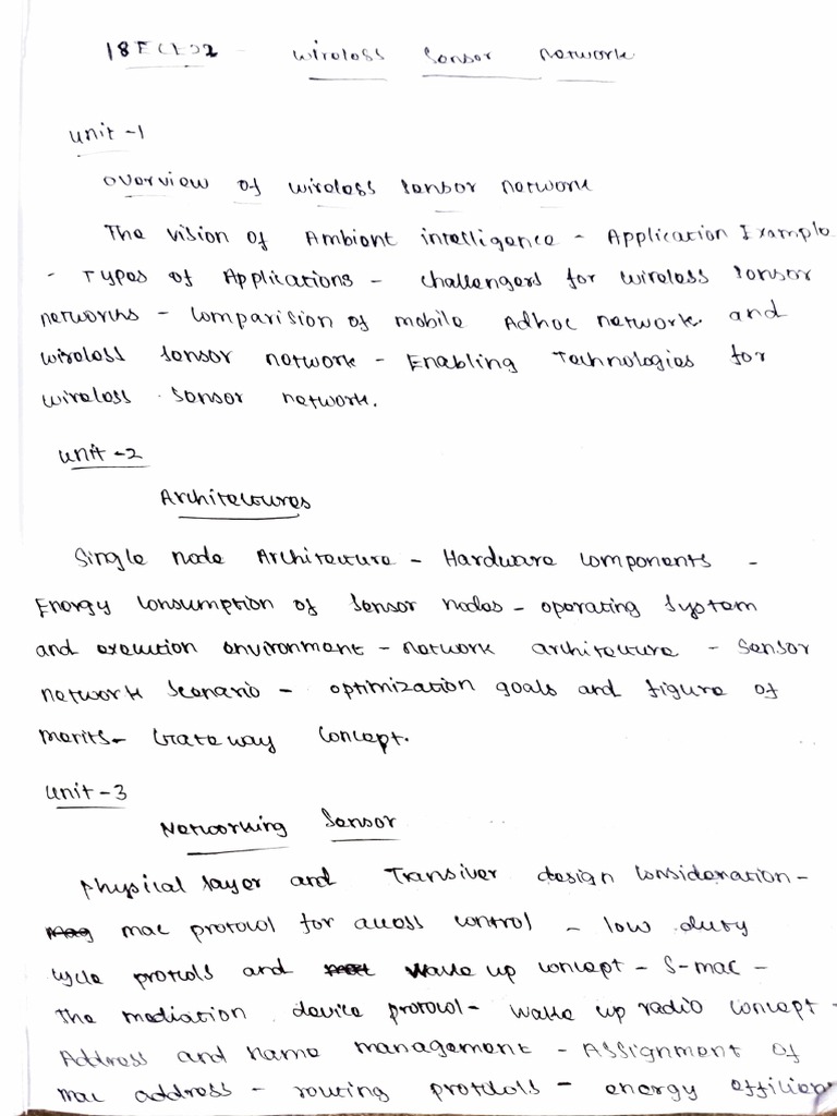 Wsn Notes Pdf