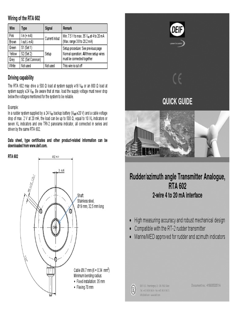 DEIF Rta-602-Quick-Guide | PDF | Computer Engineering | Electricity