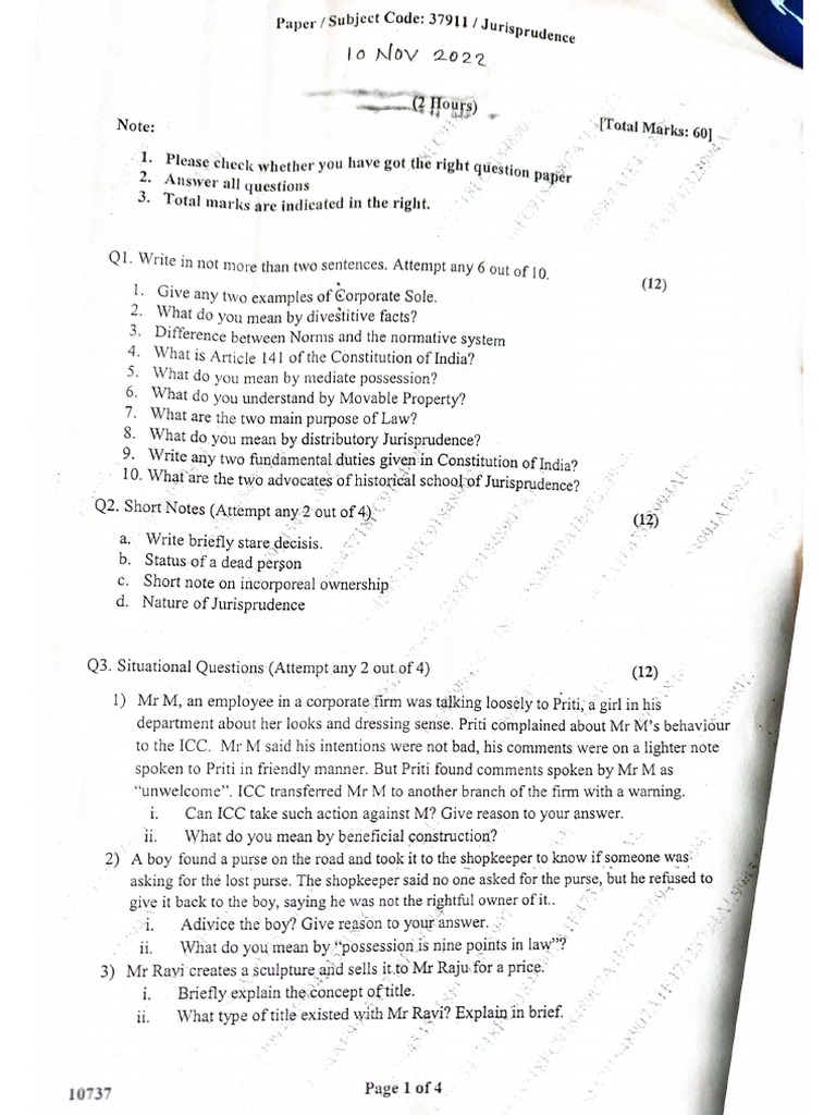Sem 4 Prev Years Qs Papers | PDF