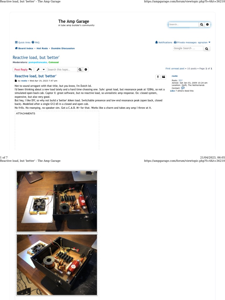 DIY Reactive Load for Tube Amps | PDF | Loudspeaker | Electromagnetism