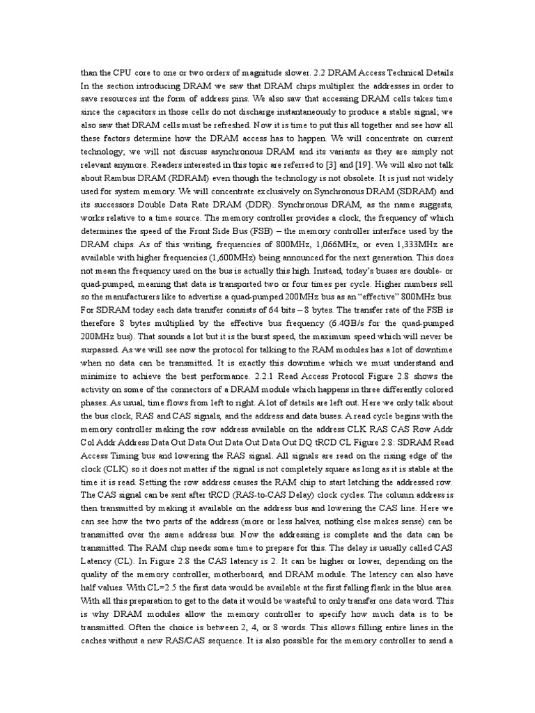 Memory Chapter4 | PDF | Dynamic Random Access Memory | Random Access Memory