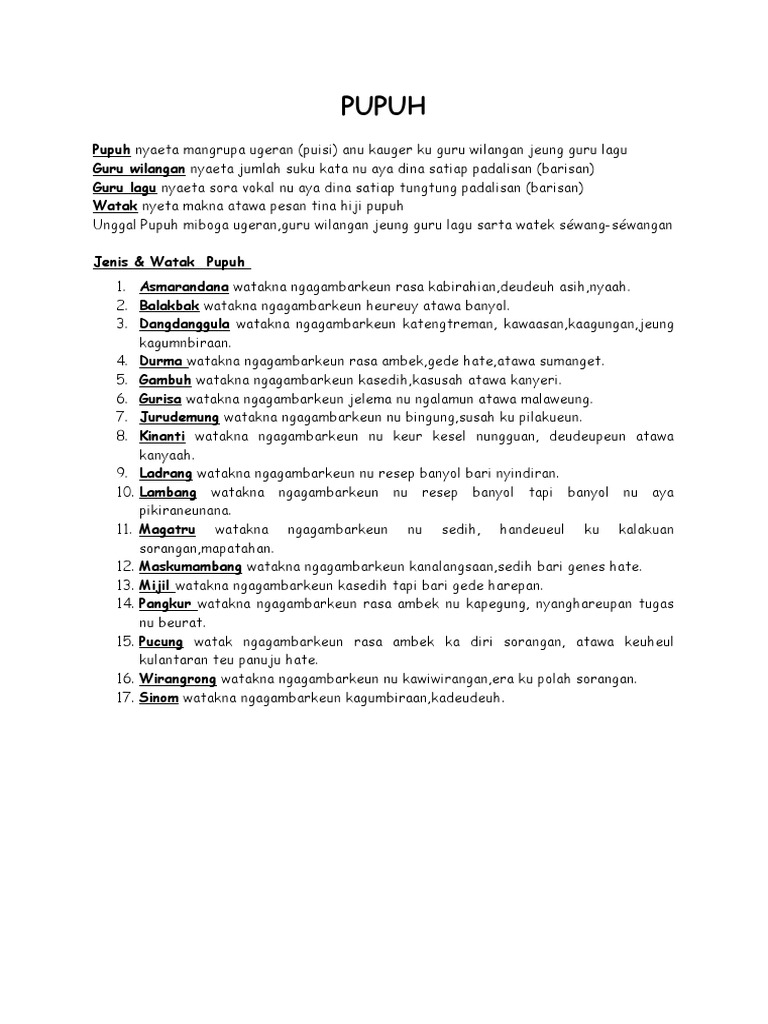 PUPUH | PDF