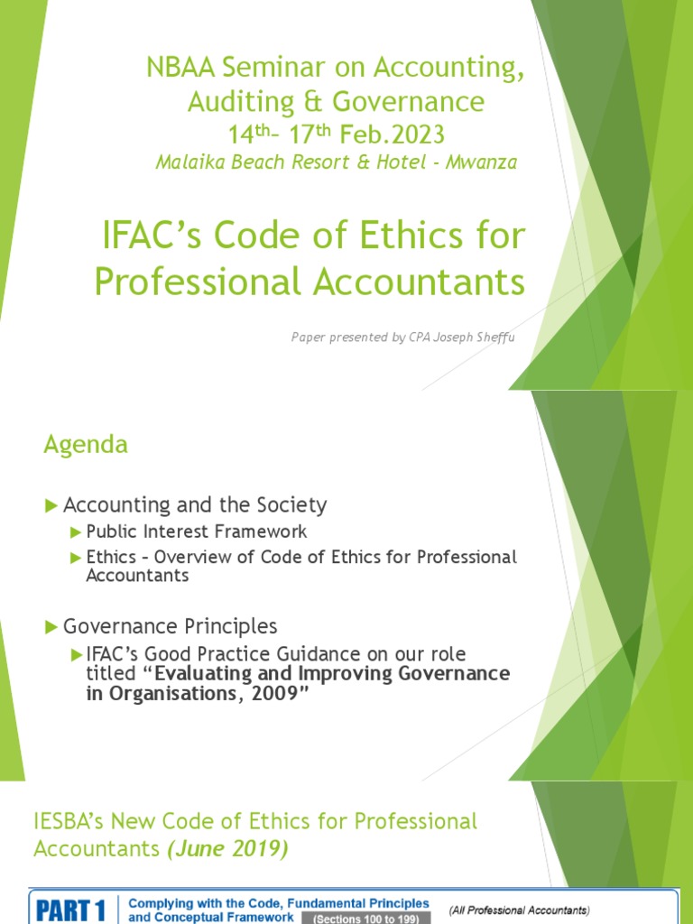 Professional Codes of Ethics | Download Free PDF | Accounting ...