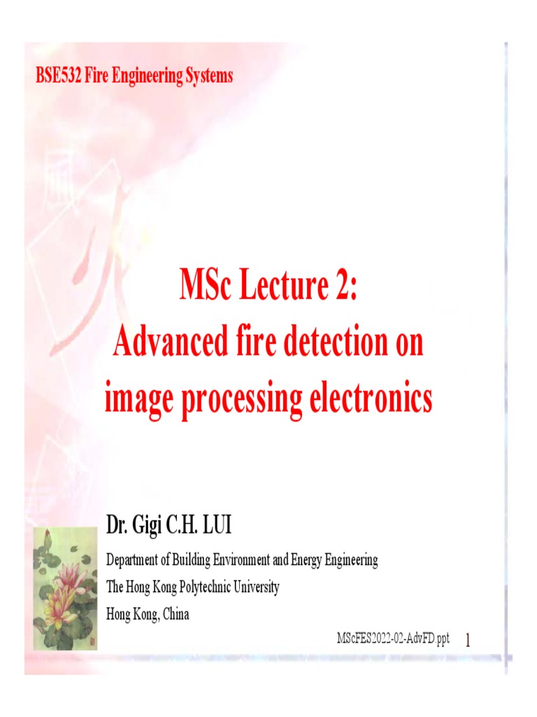 Lecture 2 Advanced Fire Detection On Image Processing Electronics | PDF ...