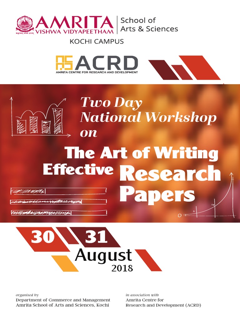 Art of Writing Research Papers - Brochure | PDF | Academia | Science