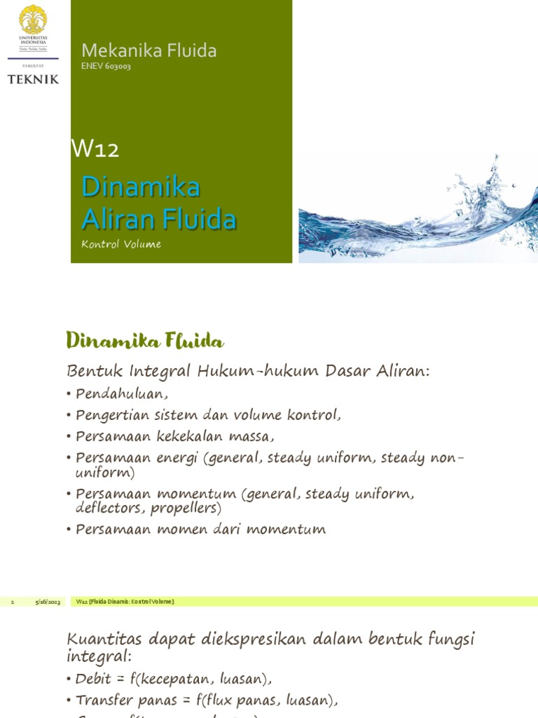 Mekanika Fluida P12 | PDF