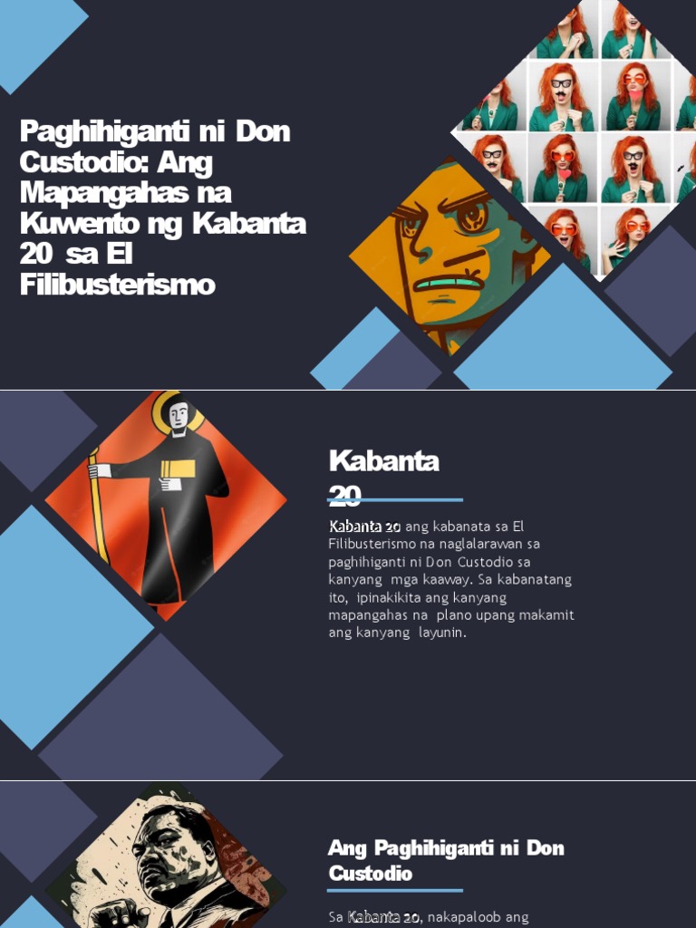 El Filibusterismo Kabanta 20 Si Don Custodio | PDF