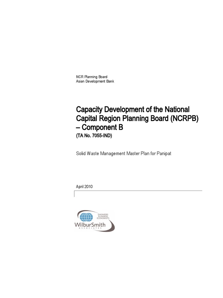 Sample SWM Master Plan Using The Excel Tool | PDF | Waste | Waste ...